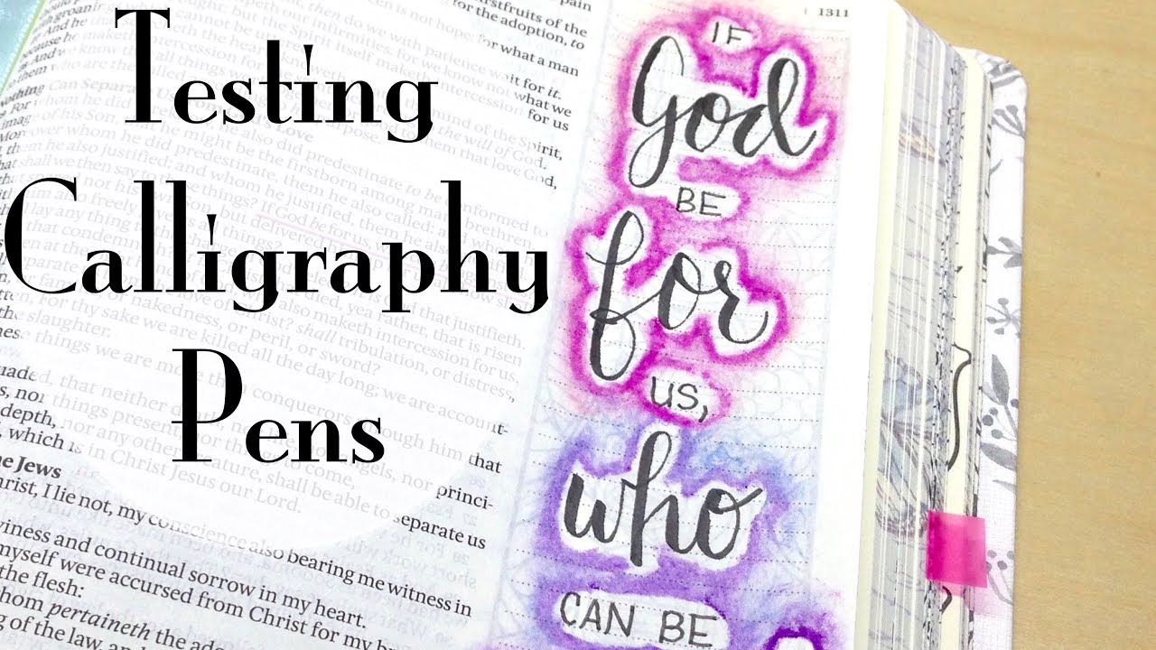 Calligraphy & Bible Journaling: God is for us! (Romans 8:31) - YouTube