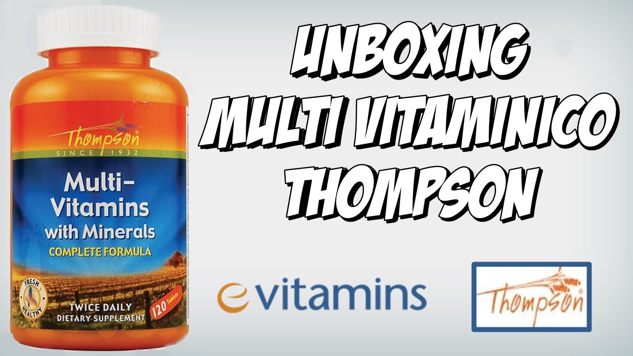 eVitamins - Unboxing Multivitamínico Thompson - YouTube