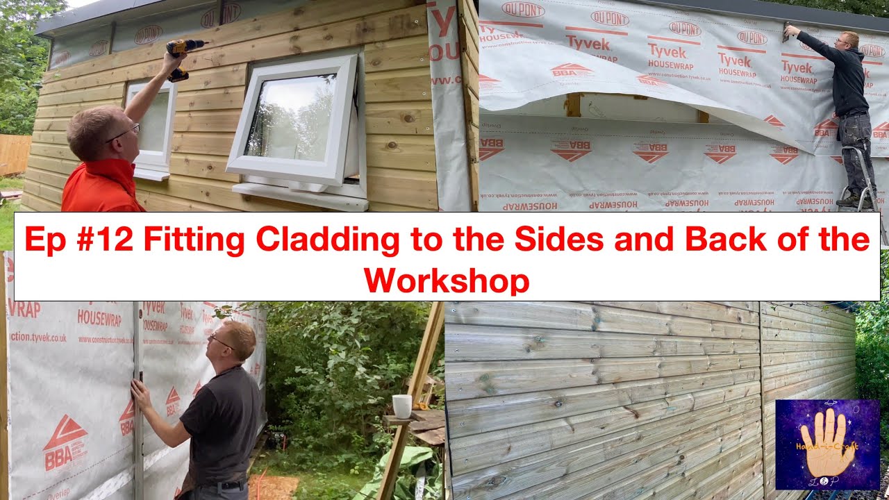 Installing Shiplap Cladding to the Sides and Back of the Workshop. Ep ...