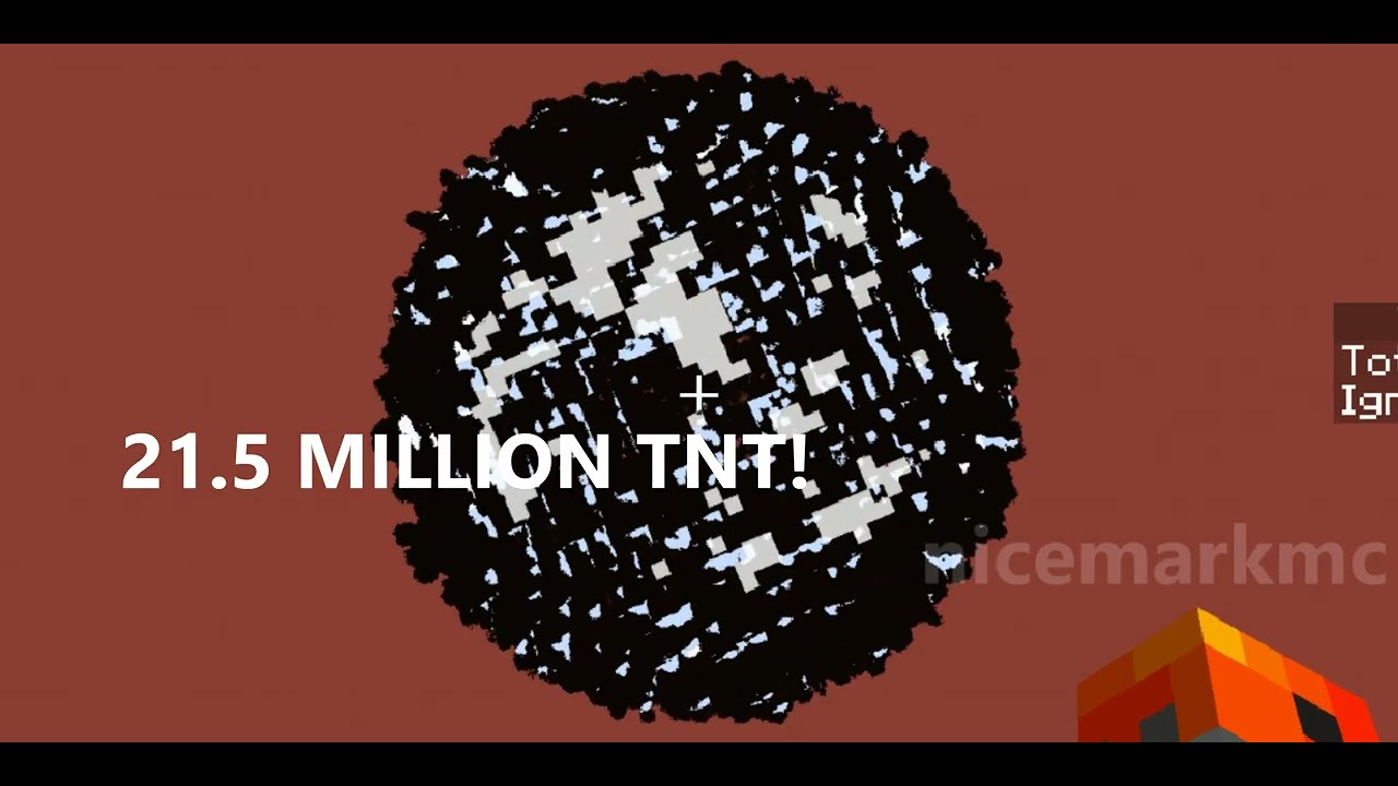 I tried to blow up a world FULL OF TNT in Minecraft! (21.5M TNT) - YouTube
