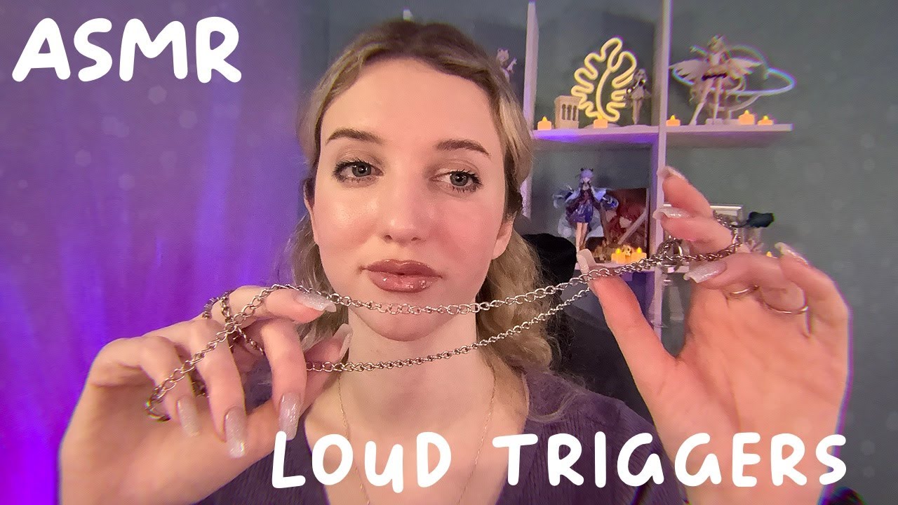 ASMR Random Loud Triggers | Long Nails, Whispering, Tapping - YouTube