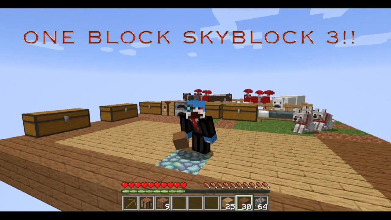 Minecraft EPIC ONE BLOCK SKYBLOCK Lets Play Series Part 3!! - YouTube