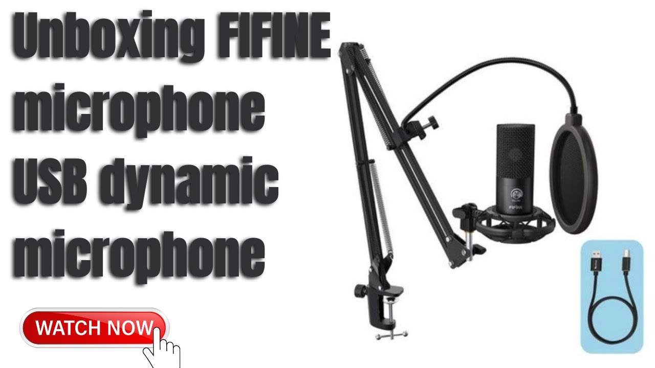 Unboxing FIFINE microphone USB dynamic microphone - YouTube
