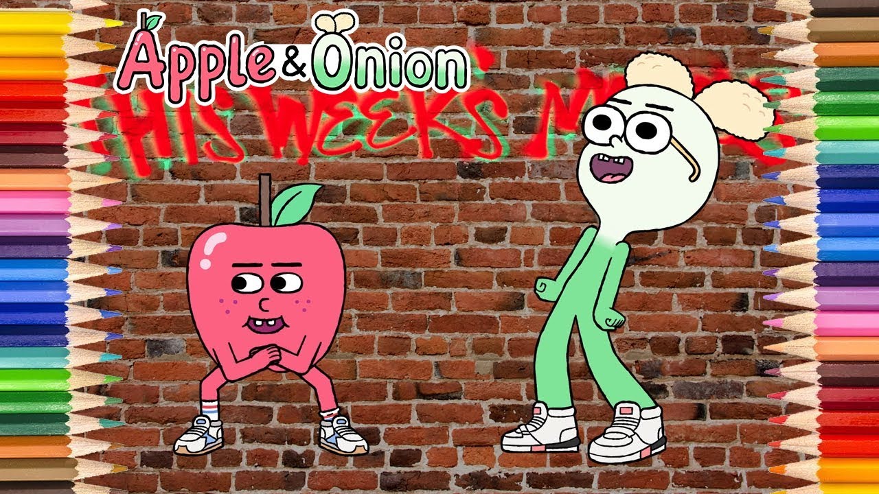 Apple & Onion Dance Side Step & Shimmy - Drawing for Kids - YouTube