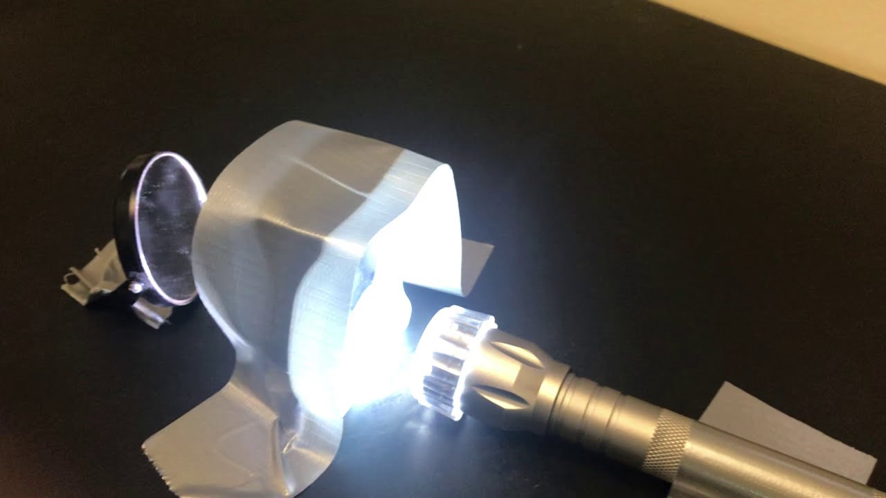 Waves Lab - Station 1 - F-capped flashlight - YouTube