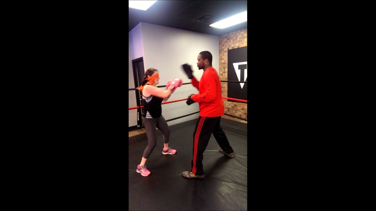 Boxing Blindfolded - by a member who had never thrown a punch in her ...