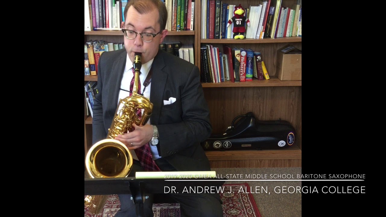 2019-2020 GMEA All-State Middle School Baritone Saxophone - YouTube