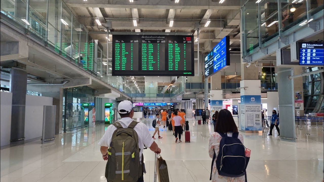 Arriving - Suvarnabhumi International Airport, Bangkok, Thailand - YouTube