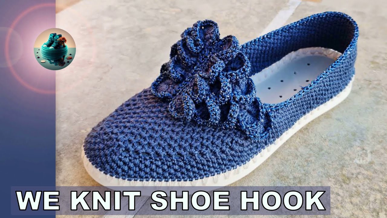 💥 WOMEN'S MOCCASINS BUTTERFLY | WE KNIT SHOE HOOK | FREE KNITTING ...