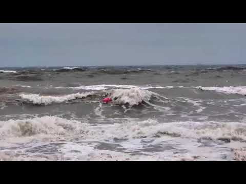 Ocean Walker Swimming in big waves - YouTube