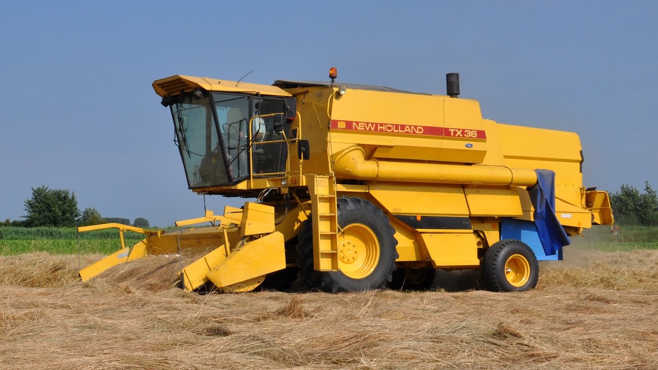 New Holland TX36 - graszaad dorsen - YouTube