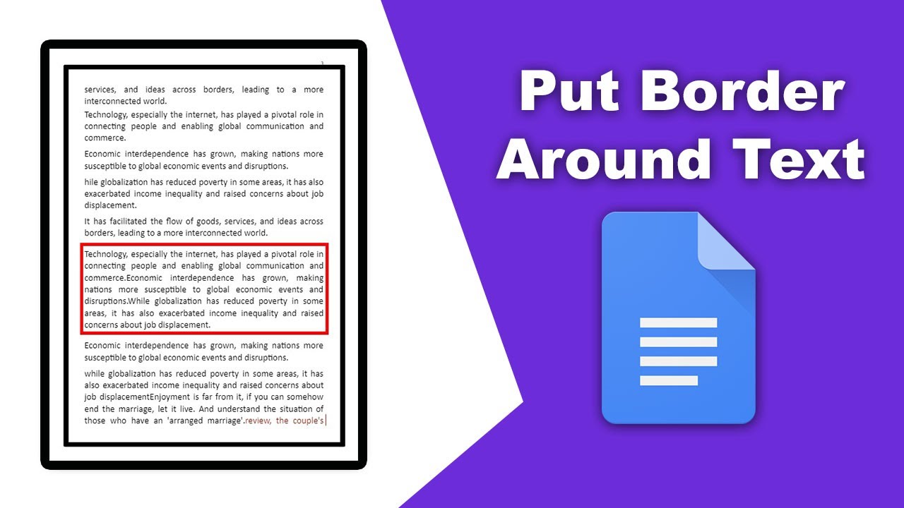 How To Put A Border Around Text In Google Docs App YouTube How To Put A Border Around Text In Google Docs App YouTube