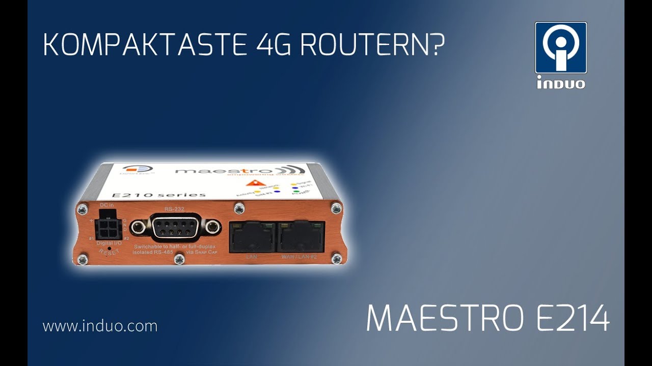 Maestro E214 kompakt LTE Cat 1 router - YouTube