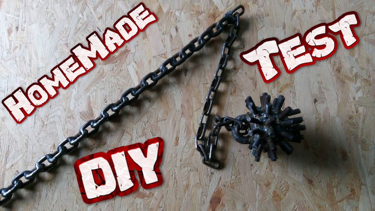 Diy Homemade Flail Mace and Mini Test - YouTube