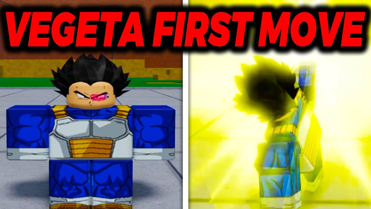 Vegeta New First Move Showcase In Roblox Z Battlegrounds - YouTube