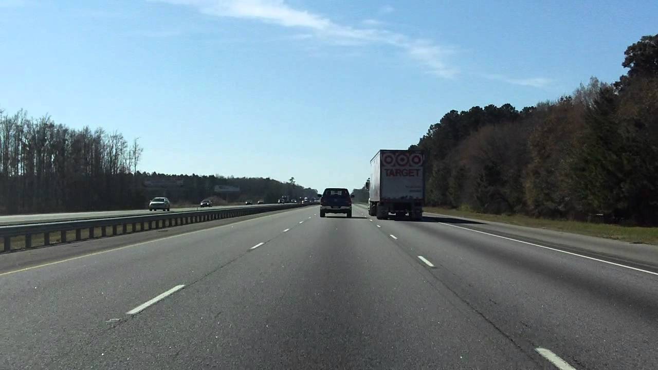 Interstate 95 - Georgia (Exits 67 to 58) southbound - YouTube