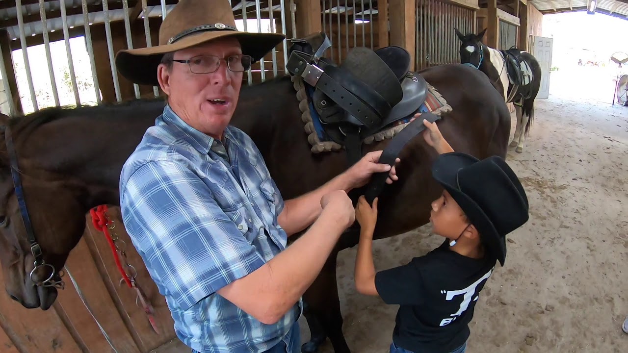 Riding Horse at The Lazy C Ranch - YouTube
