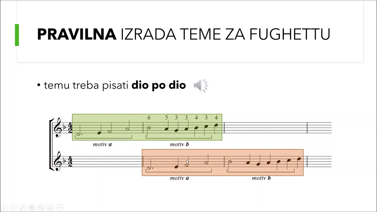 [21.4] Polifonija 3 - Fughetta i kanon - YouTube