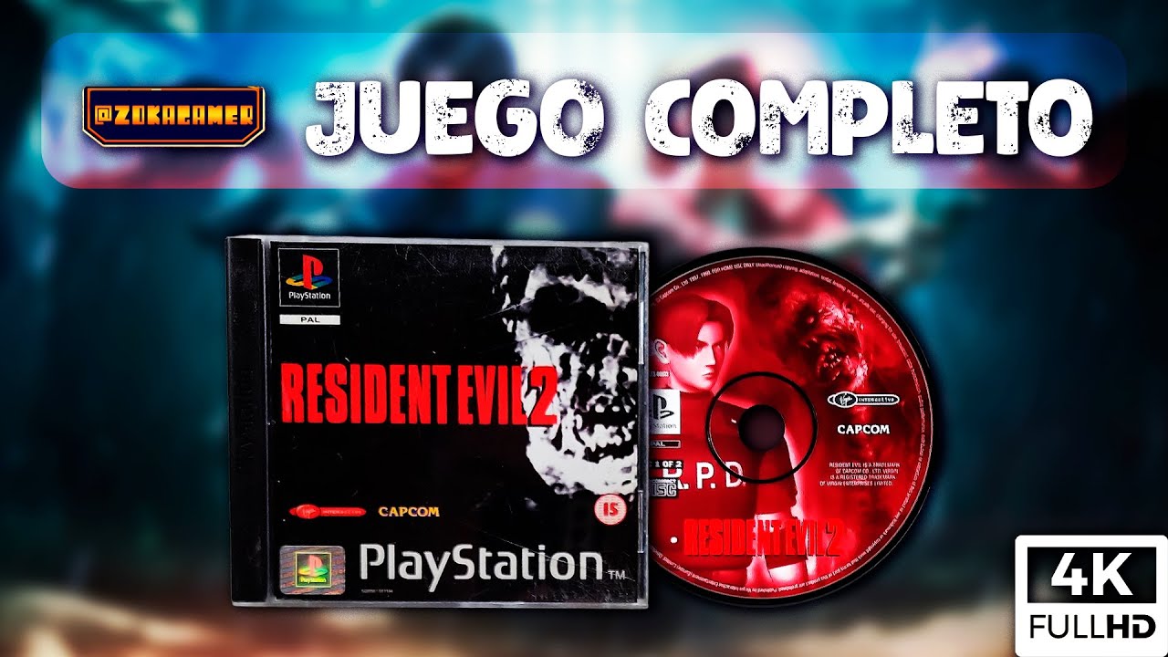 Resident Evil 2 LEON A PS1 GAMEPLAY COMPLETO En español 4K 🛑 - YouTube