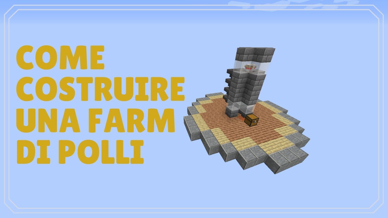 Come Creare Una Farm Di Polli - Minecraft 1.16 - YouTube