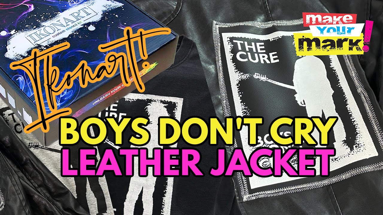 THE CURE - Leather Jacket Makeover with Ikonart! - YouTube