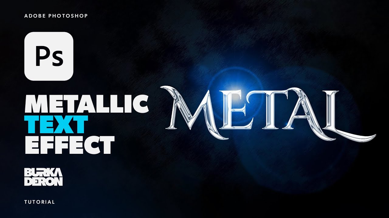 Metallic Text Effect Tutorial in Adobe Photoshop - YouTube