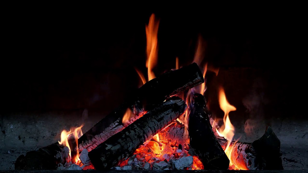 relaxing music with fire background - YouTube