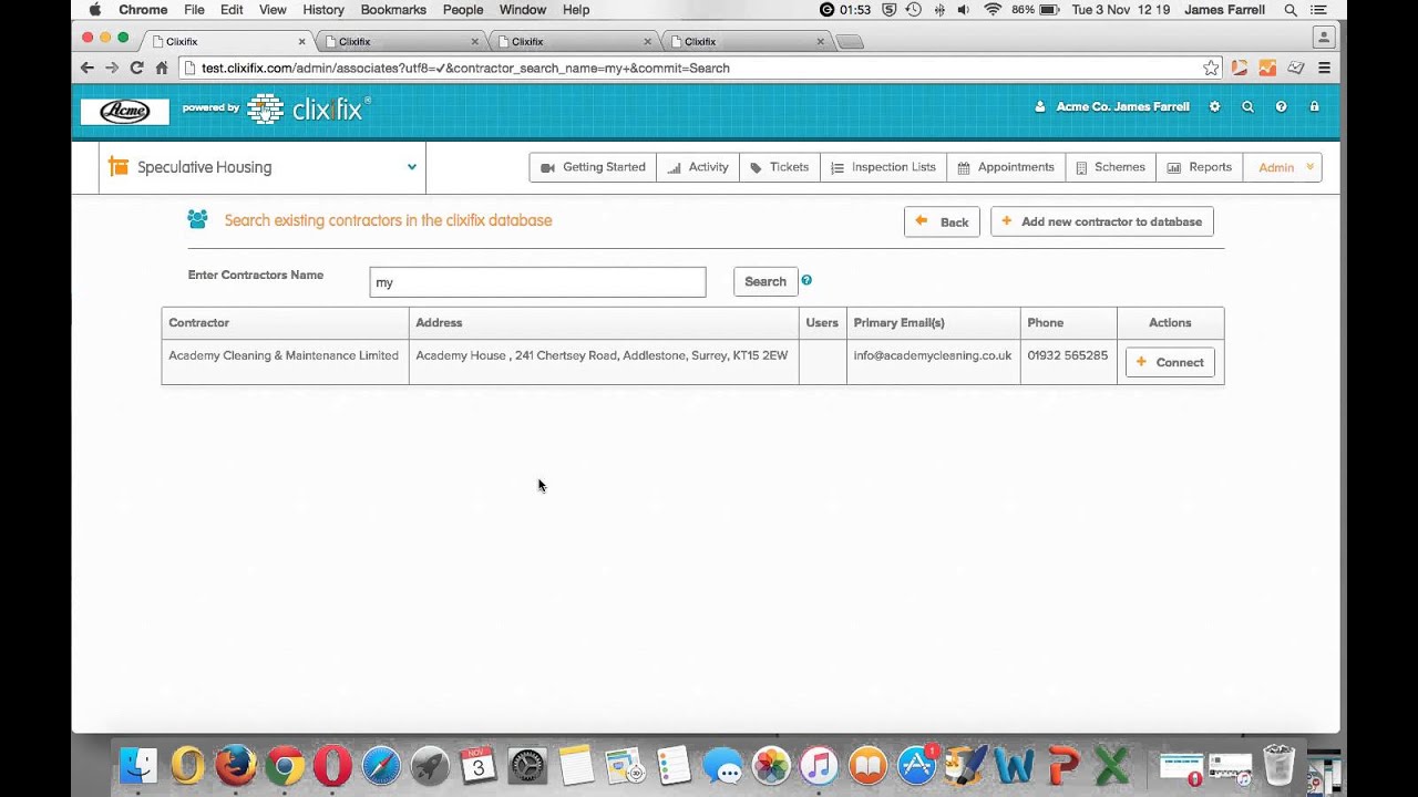 clixifix® Customer Care, simplified. Adding a new sub contractor to ...