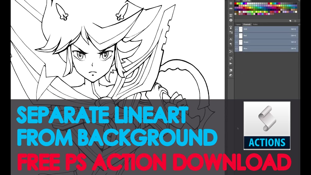 Tutorial: Lineart Separation from Background in Photoshop. Download ...