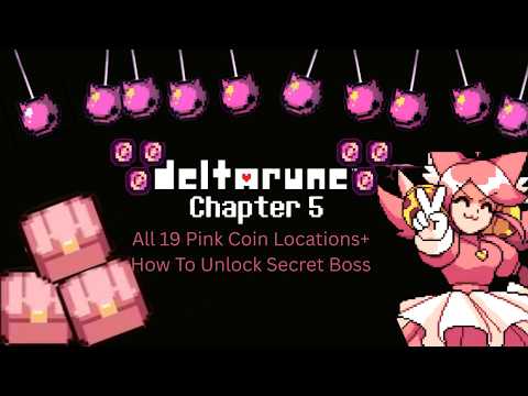ALL Pink Coins in DELTARUNE CHAPTER 5 + How To UNLOCK The Secret Boss!