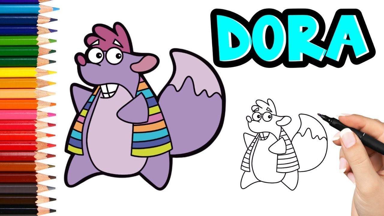 How to draw this beautiful picture of Tico from Dora the Explorer - YouTube