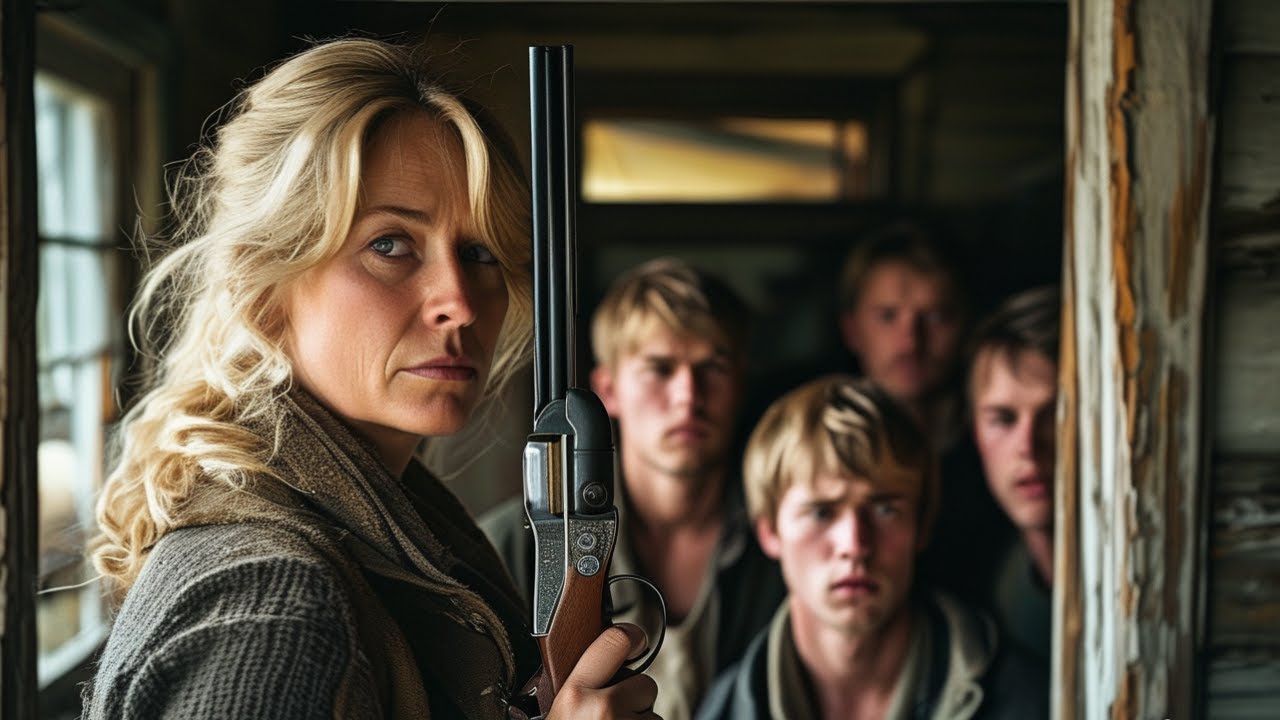 Three people try to seize the house of a widow by force, but she makes ...