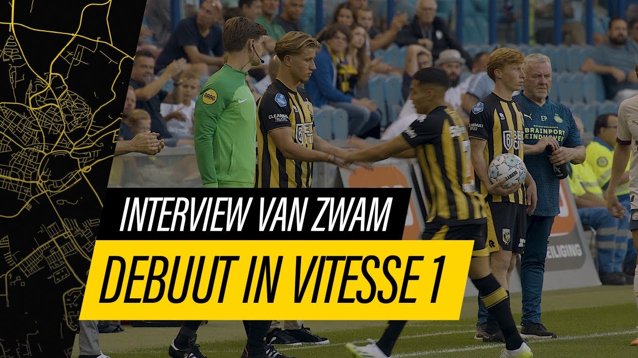 INTERVIEW | Van Zwam over zijn debuut in Vitesse 1 💛🖤 - YouTube