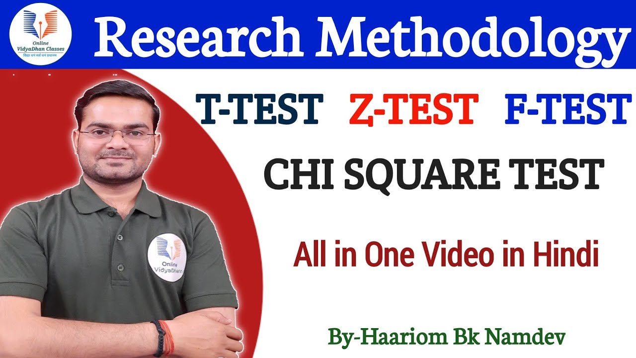 T test | F test |Chi square test and other's | UGC NET Education ...