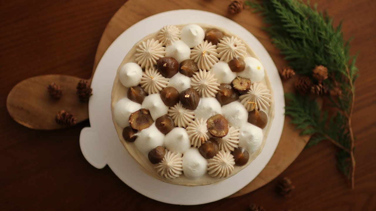 밤 치즈케이크 만들기 | Chestnut Cheesecake Recipe - YouTube