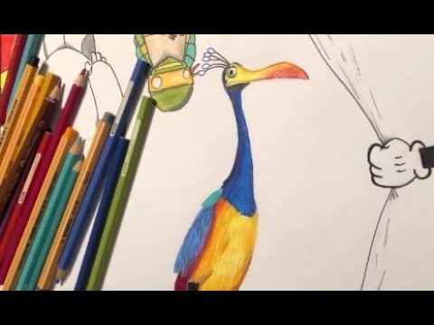 Kevin the bird from Pixar’s film ‘Up’. It’s National Draw a Bird day ...