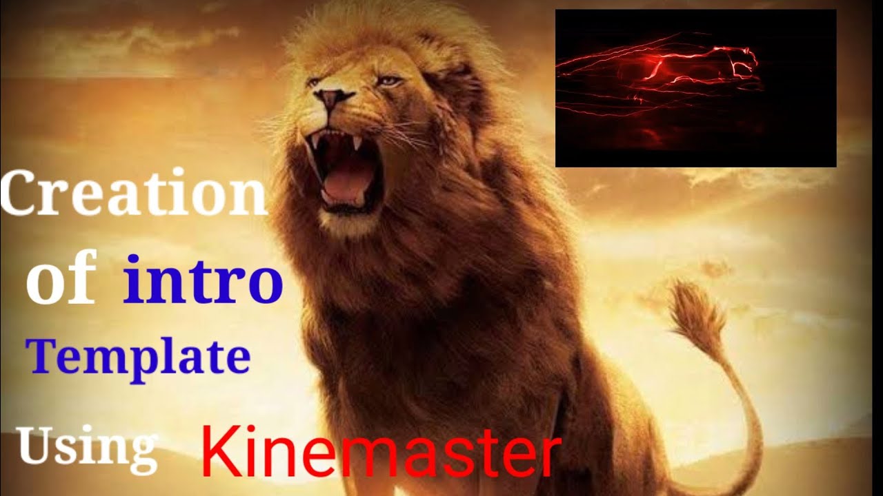 Creation of intro templates using kine master - YouTube