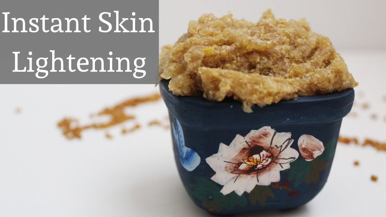 Instant Skin Lightening - Skin whitening - Homemade face mask ...