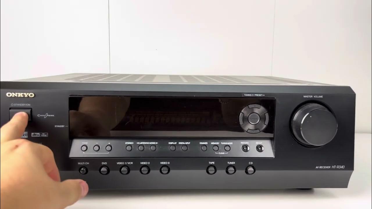 How To Factory Reset The Onkyo HT-R340 AV Receiver - YouTube