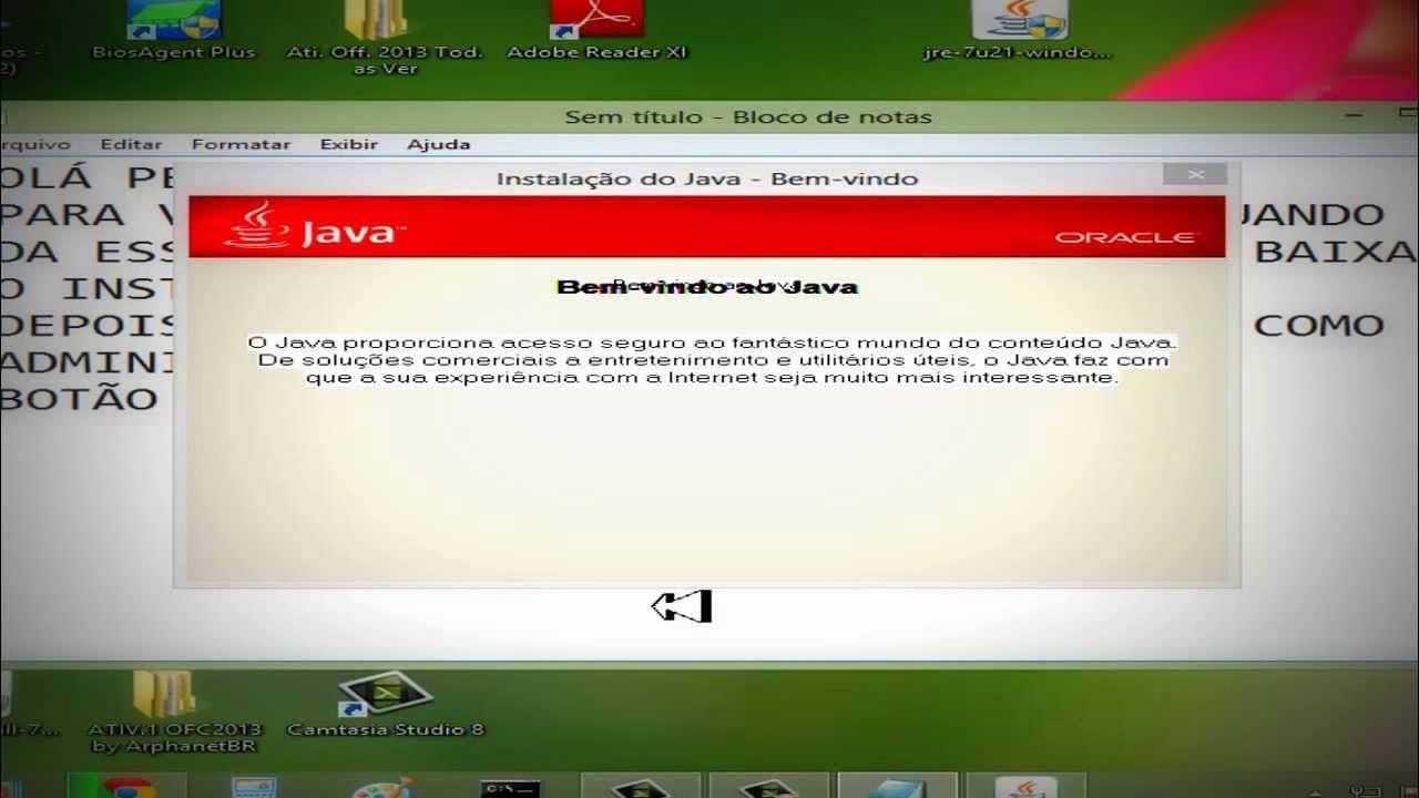 instalando java no win 8 - YouTube