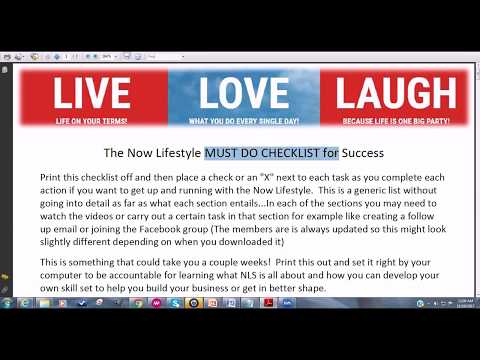 Now Lifestyle To Do Checklist for Success by Dave Gardner