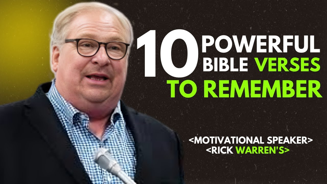God’s Love for You Will Change Your Life |10 Bible Verses to Remember|Rick Warren ...