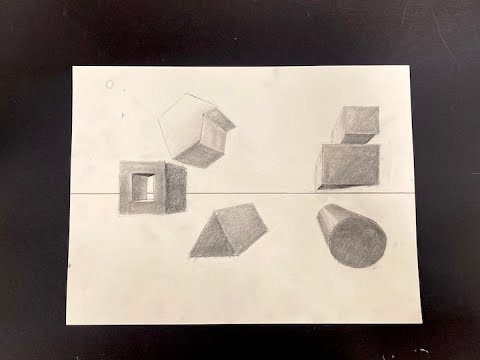 One Point Perspective: Complex Forms (Part 2) - YouTube