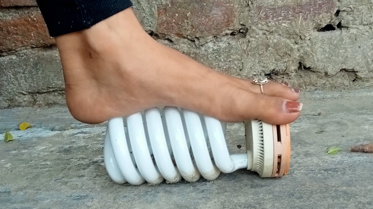 Barefoot vs Tube Light 💡 Extreme Crushing Challenge | Dangerous Foot ...