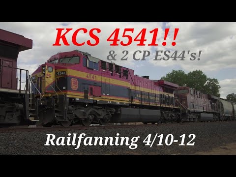KCS De Mexico 4541 & 2 CP ES44's!! | Spring Break Railfanning Pt. 1 | 4/10-12 - YouTube
