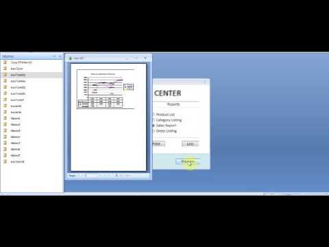 MS-Access Form Footer Drop-down Trick - YouTube