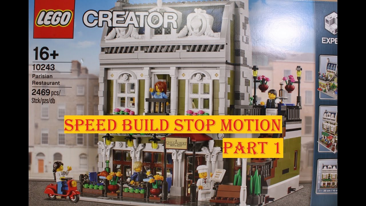 Lego 10243 Parisian Restaurant Part 1 - YouTube