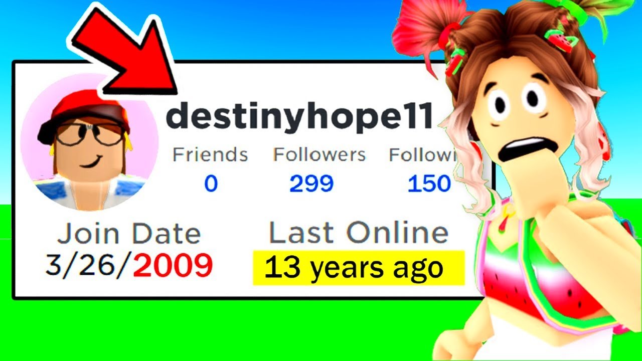 THIS is my FIRST EVER Roblox ACCOUNT..😅 - YouTube