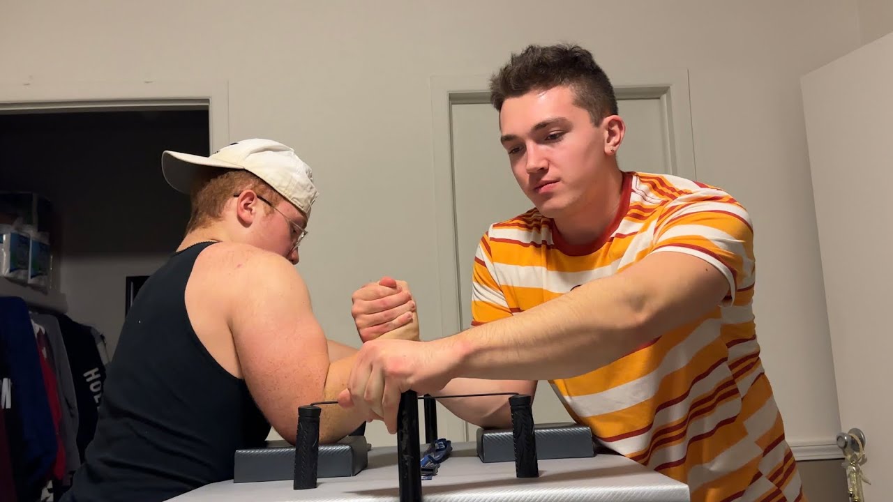 Student vs Teacher Arm Wrestling - YouTube