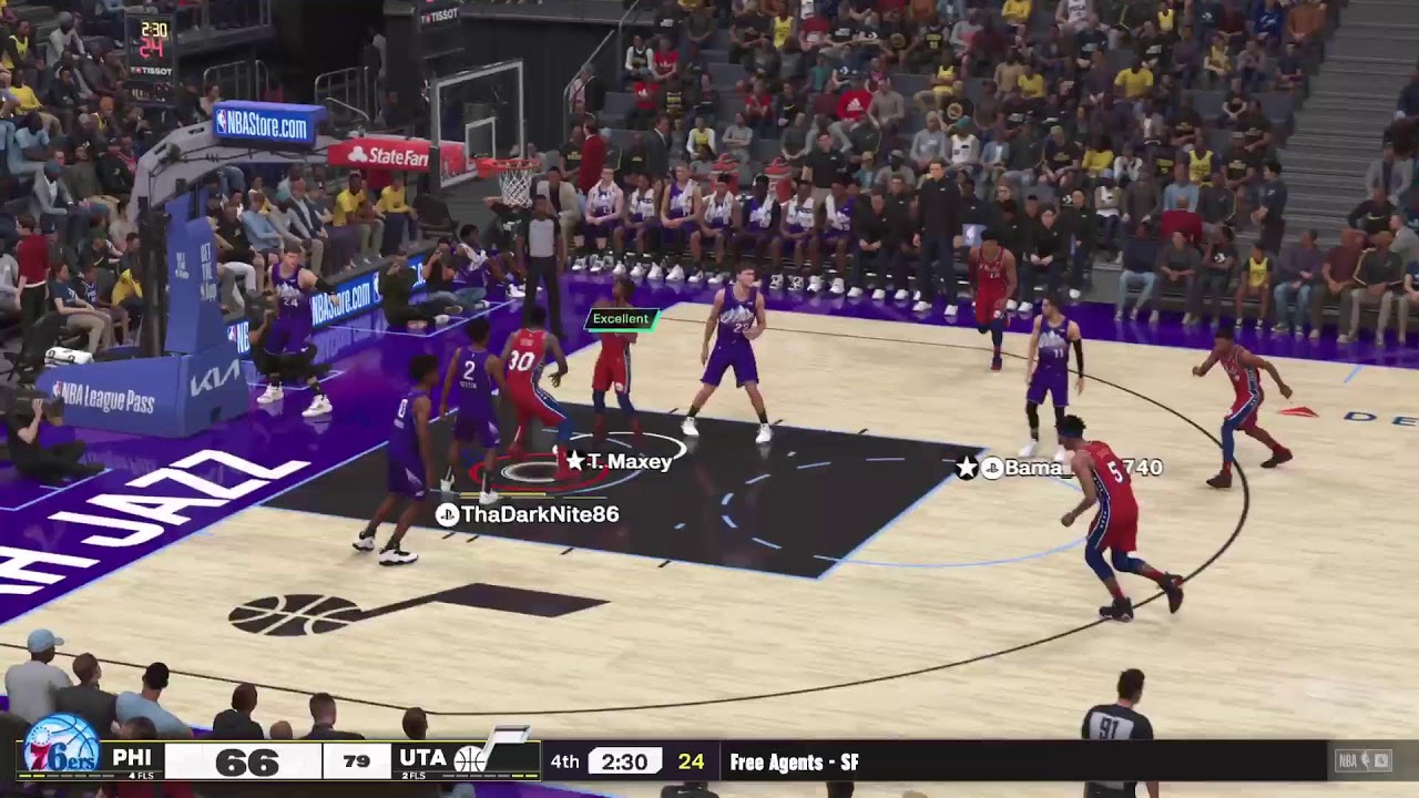 NBA 2K The Decision 2026 Season 76ers @ Jazz. - YouTube